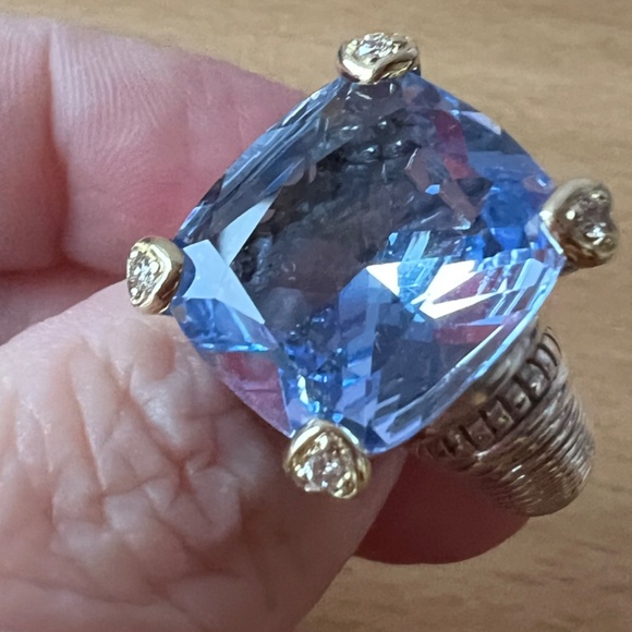 Judith Ripka | Jewelry | Judith Ripka Two Fontaine 8k Gold 925 Sterling ...